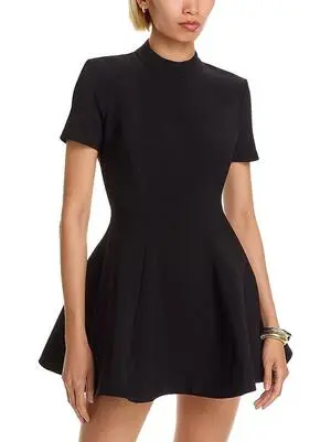 Bardot Zephyra Collar Mini Dress - Black