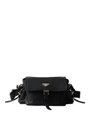 Prada Nappa Leather Shoulder Bag Black