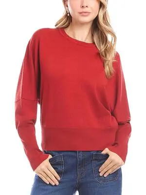 Karen Kane Dolman Sleeve Sweater - Tomato