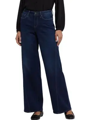 NYDJ Teresa Contoured Seam Wide Leg Jeans - Ink Skyline