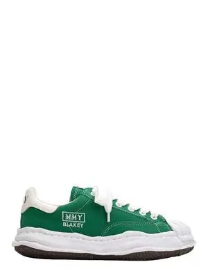 Mihara Yasuhiro Blakey Og Sole Canvas Low Sneakers - Green/white