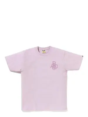 A BATHING APE Pigment Logo Tee Shirt - Purple