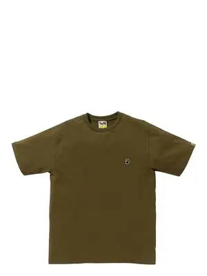 A BATHING APE Ape Head One Point Tee Shirt - Olive