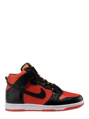 Nike Dunk High Top Sneakers - Red