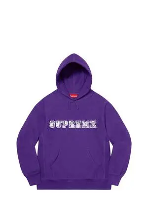 Supreme Lace Hooded Sweatshirt - Purple