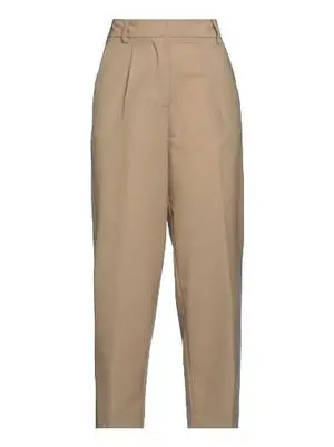 SEMICOUTURE Tapered High Waisted Pants - Beige