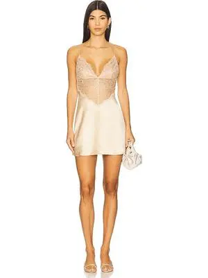 Retrofete Aurora Lace Dress - Honey Beige