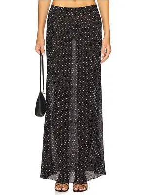 Lioness Ford Maxi Skirt - Onyx Polka