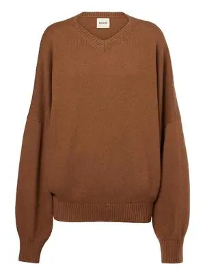 Khaite Wolfe Oversized Cashmere Sweater - Brown