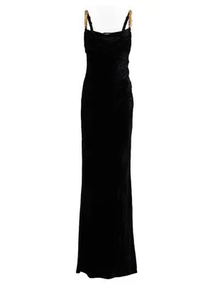 Balmain Jersey Maxi Dress - Black