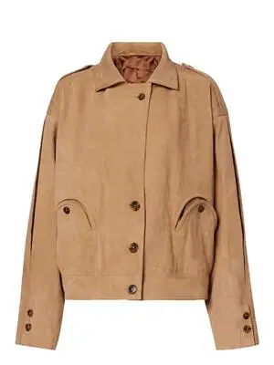 BLAZÉ MILANO Kiso Suede Jacket - Beige