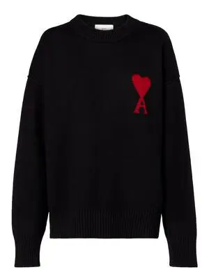 Ami De Cœur Virgin Wool Sweater - Black