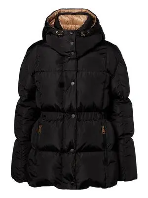 Moncler Agneux Belted Quilted Down Jacket - Black