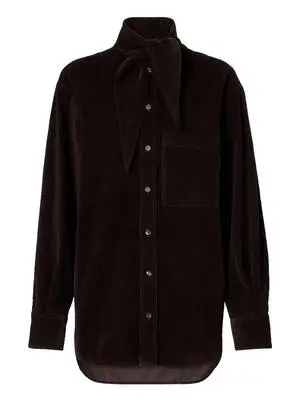 FERRAGAMO Cotton Shirt - Brown