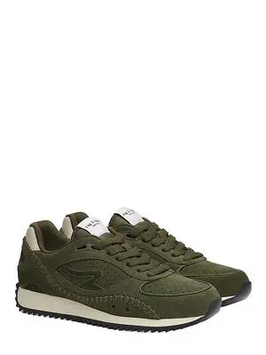 Rag & Bone Drift Running Sneakers Olive Suede