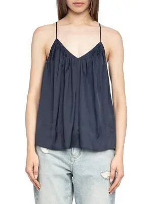 Zadig&Voltaire Cym Satin Camisole - Encre