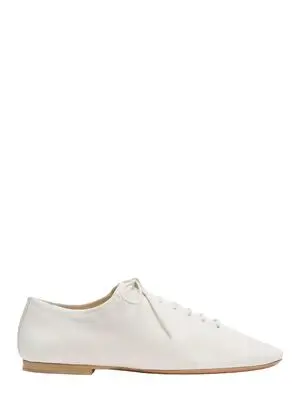 LEMAIRE Leather Lace-up Derby Shoes - White
