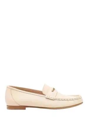 Chloé Leather Penny Loafers - Neutrals