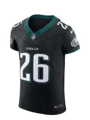 Nike Saquon Barkley Philadelphia Eagles Nfl Elite Jersey - Black