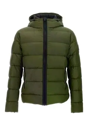 FAY Hooded Quilted Jacket - Green