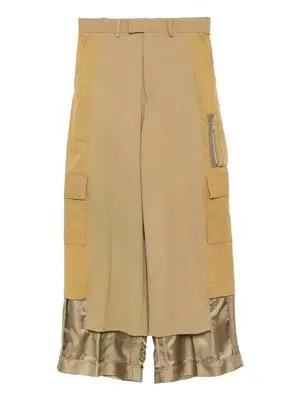 Undercover Wool-blended Trousers - Brown