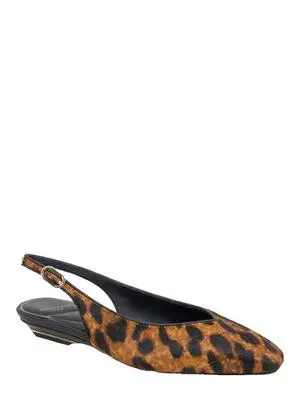 KENNETH COLE Berkette Slingback Flat Leopard Haircalf