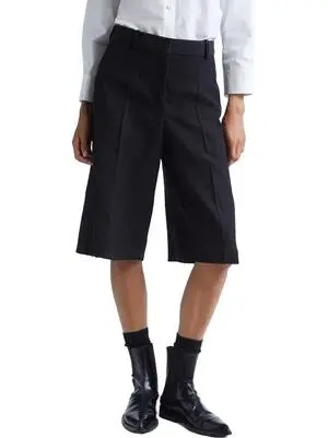 JIL SANDER Straight Leg Shorts - Black