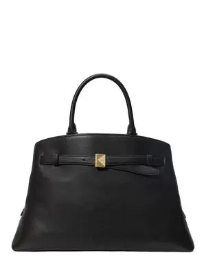 Kate Spade New York Large Leather Satchel - Black