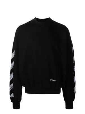 Off-White Scribble Diag Boxy Crewneck - Black