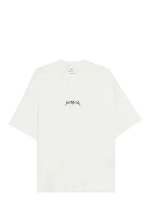 Vetements Metal Logo Regular T-shirt - White
