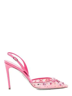 Rene Caovilla 105mm Cinderella Pumps - Pink