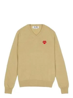 Comme Des Garçons X Invader Pullover Knitwear - Beige