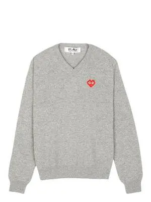 Comme Des Garçons X Invader Knitwear Pullover - Light Grey