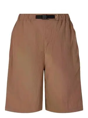 STUDIO TOMBOY Paneled Knee-length Shorts - Brown