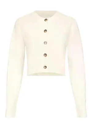Loulou De Saison Ribbed Cashmere Cardigan - Neutrals