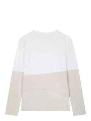 STUDIO TOMBOY Two-tone Long-sleeve T-shirt - White