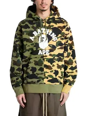 A BATHING APE Camo-print Hoodie - Green