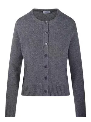 BEYOU Button-front Cardigan - Grey