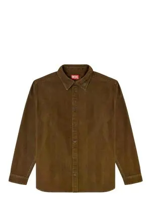 DIESEL Corduroy Long-sleeve Shirt - Brown