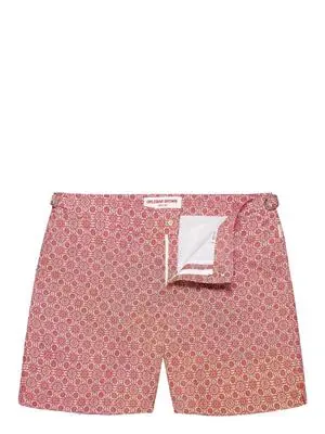 Orlebar Brown Bulldog Geometric-pattern Swim Shorts - White