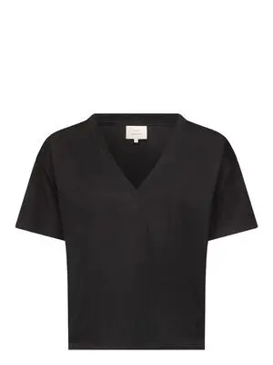 LOULOU DE SAISON Embroidered Supima Cotton T-Shirt