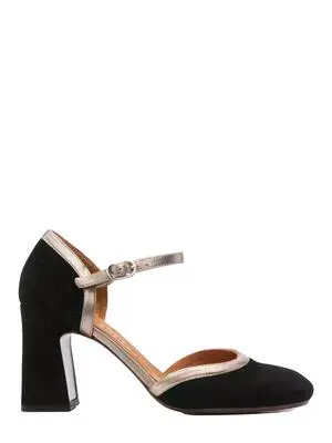 Chie Mihara 85mm Ankle-strap Block-heel Pumps - Black