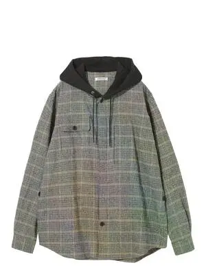 UNDERCOVERISM Up2e44071 Hooded Checked Shirt - Grey