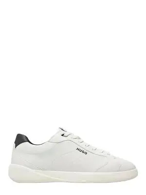 Hugo Riven Tenn Leather Sneakers - White