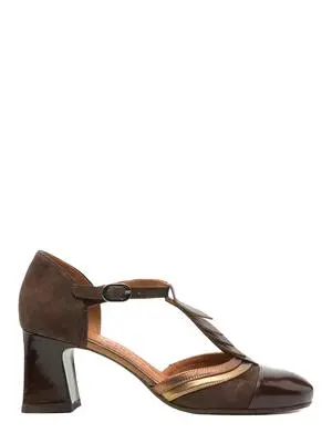 Chie Mihara 65mm T-bar Block-heel Pumps - Brown