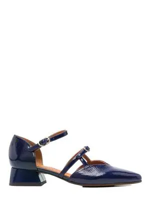 Chie Mihara 30mm Double-buckle Heeled Pumps - Blue