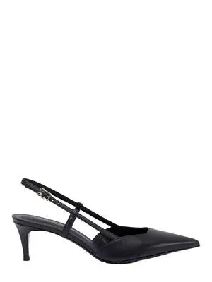 SERGIO LEVANTESI Pointed-toe Slingback Pumps - Black