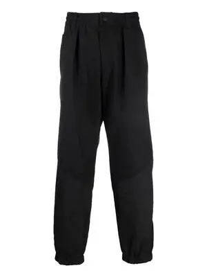 Moncler Panelled Pleated Trousers - Black