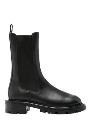 Paris Texas 40mm Elastic-panelled Round-toe Boots - Black