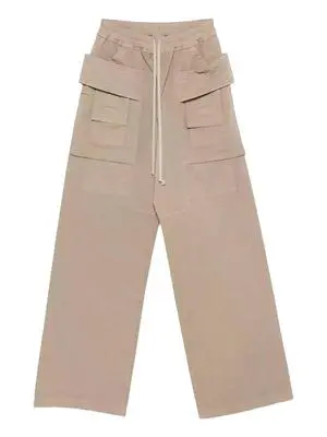 Rick Owens Cretch Drawstring Cargo Trousers - Neutrals